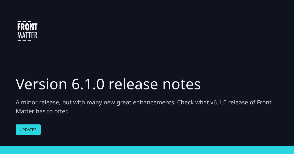 Data files/folders view | Front Matter