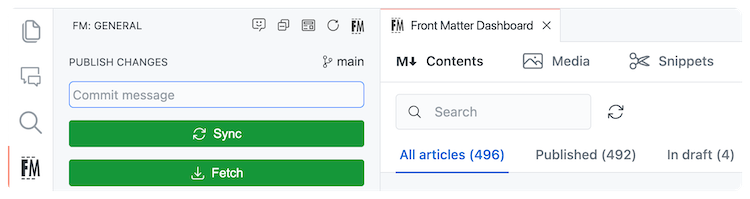 Git Integration Front Matter